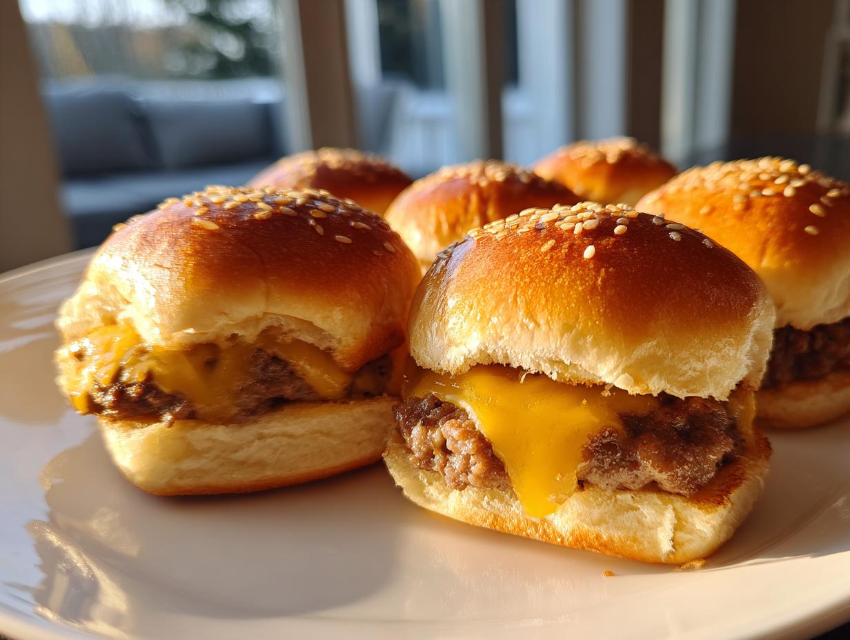 20-Minute Classic Cheeseburger Game Day Sliders: Irresistible Crowd ...
