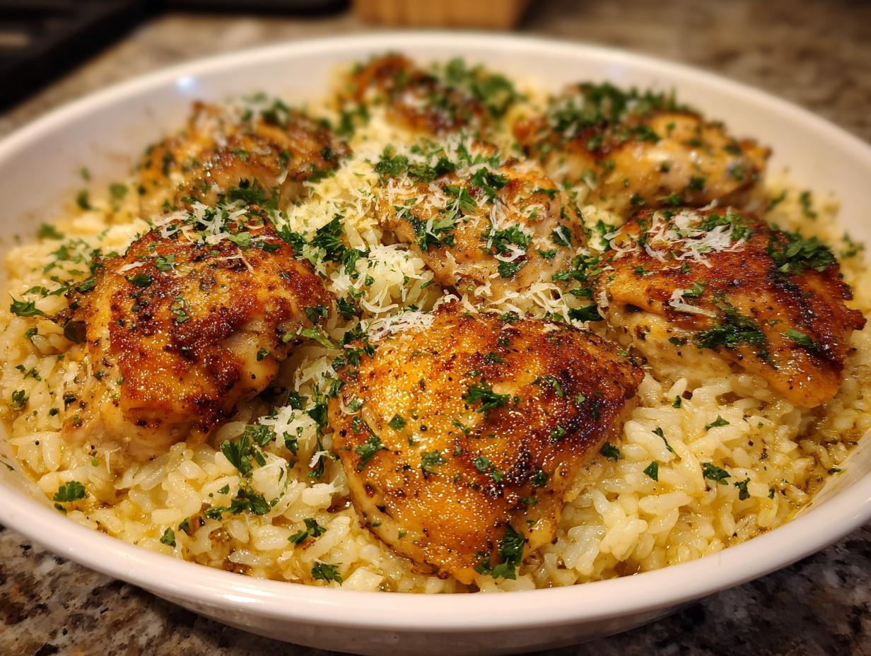 1 Pan Magic: Irresistible Garlic Butter Chicken and Rice Casserole ...