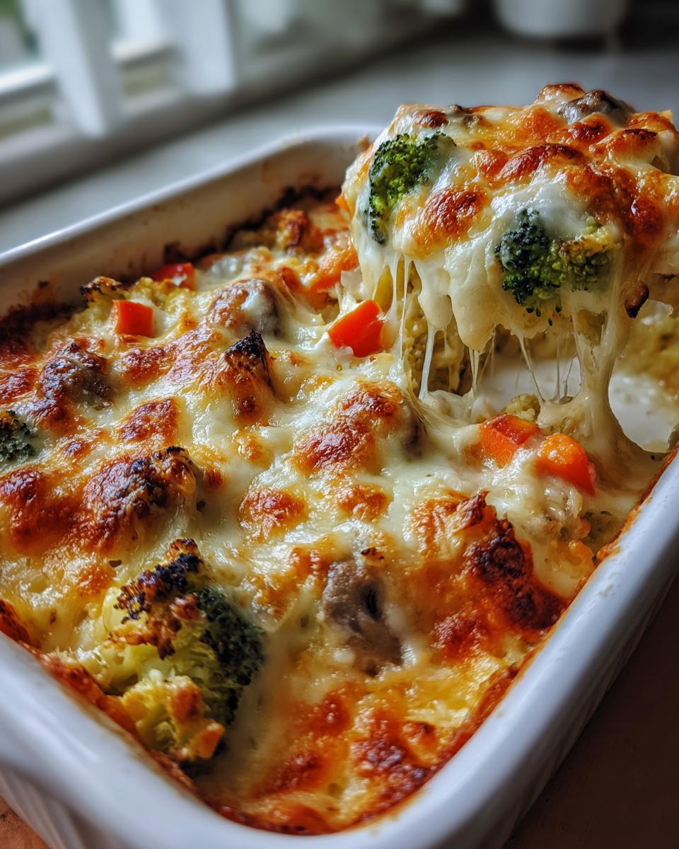 Cheesy Vegetable Casserole - RecipesUniverse