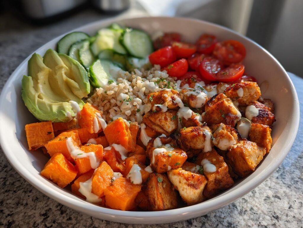 Chicken & Sweet Potato Rice Bowl - RecipesUniverse